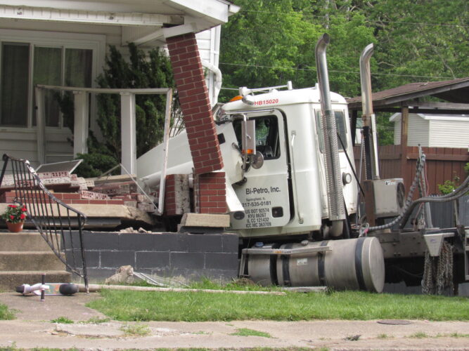 Tractor-Trailer Crashes Into Home Along U.S. 40 | News, Sports, Jobs ...